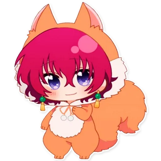 Akatsuki no Yona Kigurumi - Tadaima.cat - Sticker pack for WhatsApp