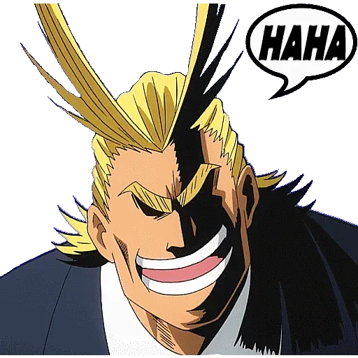 ALL MIGHT @STIKERFORALL - Sticker pack for WhatsApp