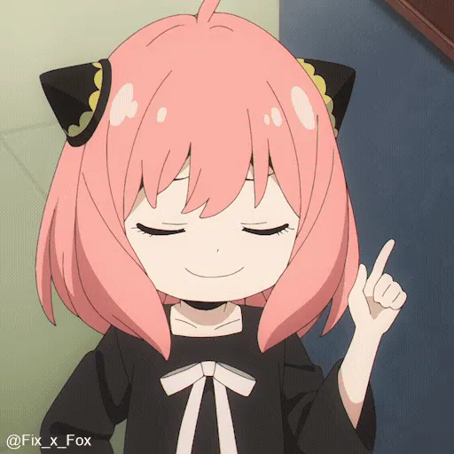 Anya Forger p2 @fix_x_fox - Sticker pack for Telegram