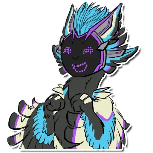 Beep! the Avali (@AmbientGryph) - Sticker pack for Telegram