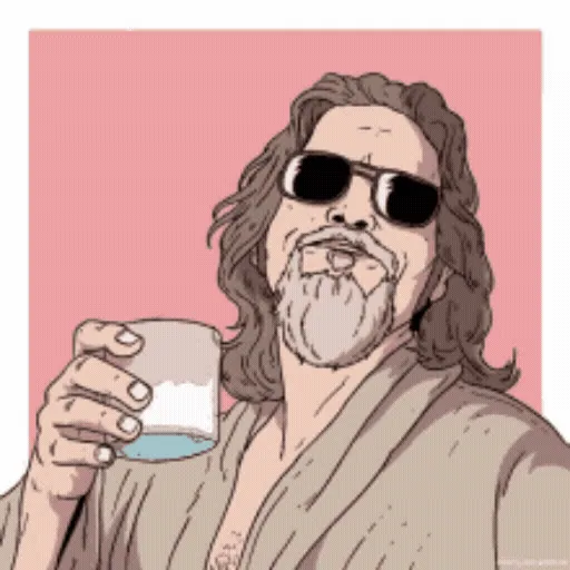 Big Lebowski @freetopsticker - Sticker pack for WhatsApp