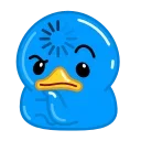 Blue Duck :: @Stickers_Chaos - Sticker pack for Telegram