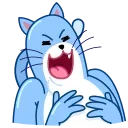 Blue Cat - Sticker pack for Telegram