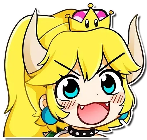 Bowsette - Sticker pack for WhatsApp