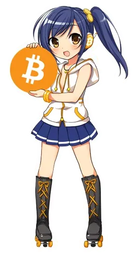 Bitcoin-chan @TgSticker - Sticker pack for WhatsApp