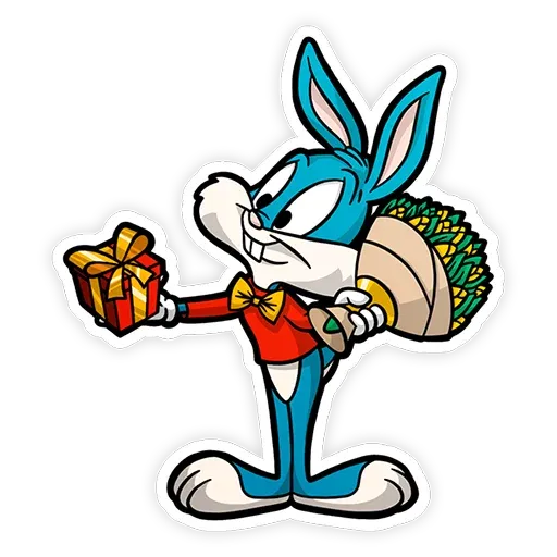 Buster Bunny from Tiny Toon Stickers - Sticker pack for Telegram