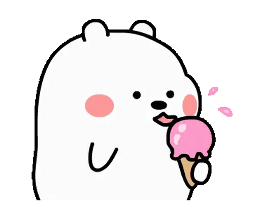 Chubby White Bear || @GreySunders - Sticker pack for WhatsApp