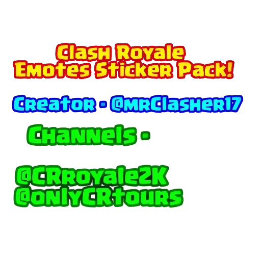 Clash Emotes Pack by @mrClasher17 - Sticker pack for WhatsApp