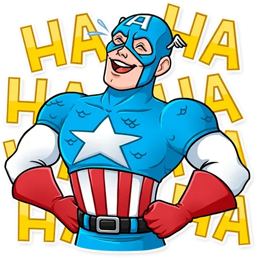 60‘s Captain America - Sticker pack for Telegram
