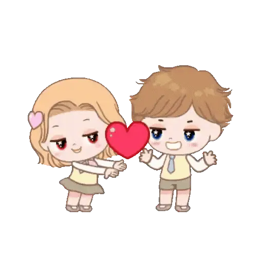 🍭Lovely couple @Mycute_stickers - Sticker pack for WhatsApp