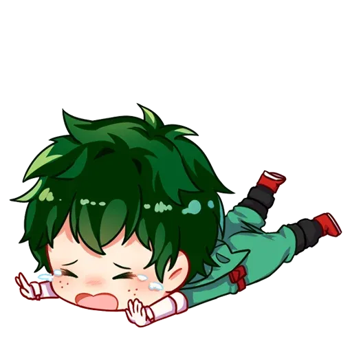 Crying [@MyHeroAcademia] - Sticker pack for WhatsApp