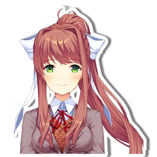 DDLC Monika - Sticker pack for WhatsApp