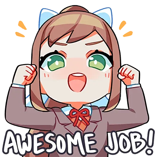 Doki Doki Literature Club Stickers by Team Salvato - Sticker pack for ...
