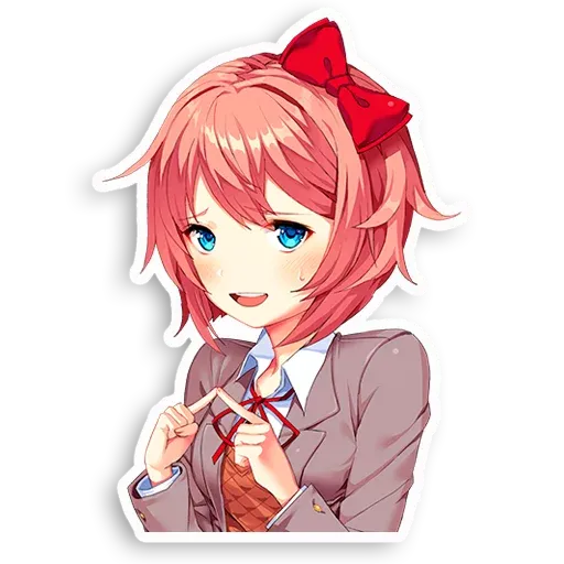 DDLC Sayori - Sticker pack for WhatsApp