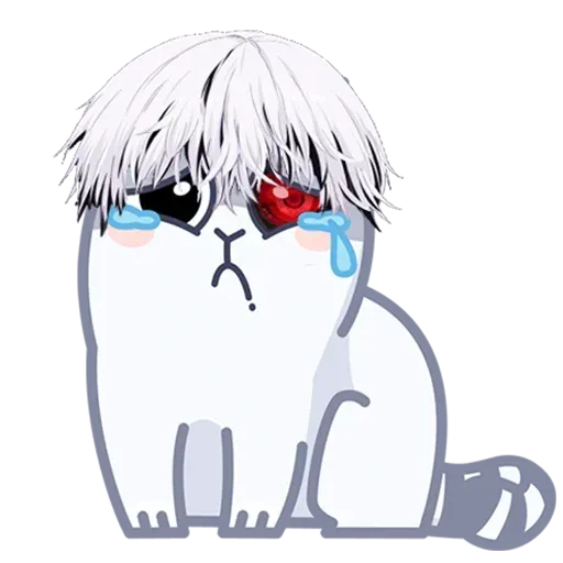 DEAD INSIDE PERSIK (GREY ED) BY @itrxurxdu - Sticker pack for Telegram