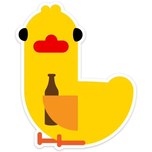 Duck attack stickers - Sticker pack for WhatsApp