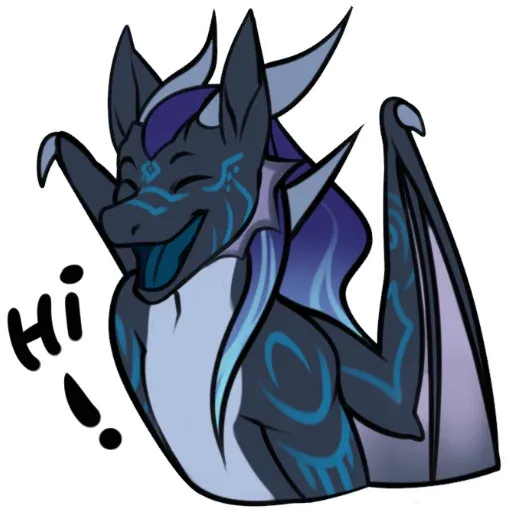 Finn Shadowscale, set 1 - Sticker pack for Telegram