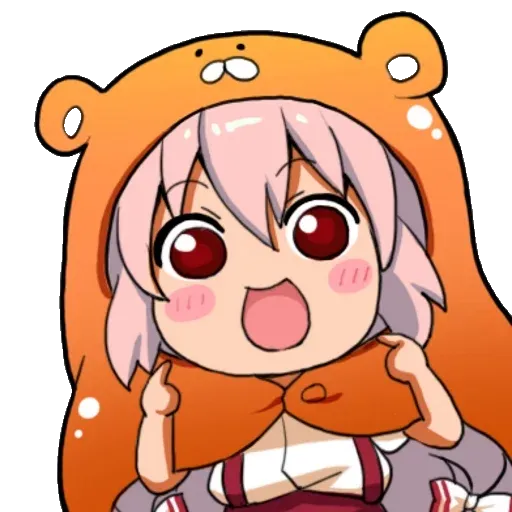 Emoting Mokou - Sticker pack for WhatsApp