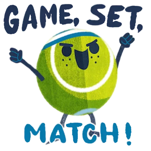 Game, Set, Match - Sticker pack for WhatsApp