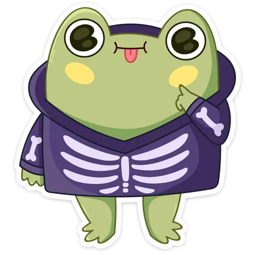 Хеллоуин с Хоппером (@TgSticker) - Sticker pack for WhatsApp