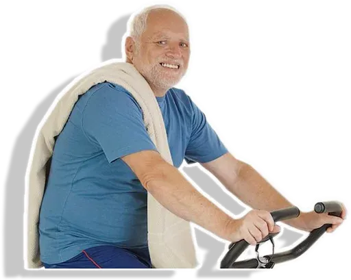 "Hide the pain" Harold with proper alpha - Sticker pack for Telegram