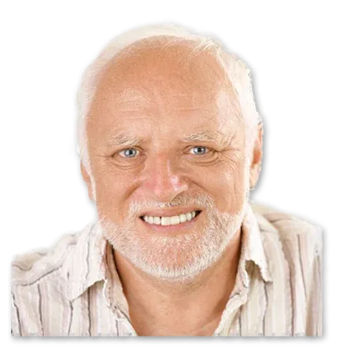 Hide The Pain Harold - Sticker pack for Telegram