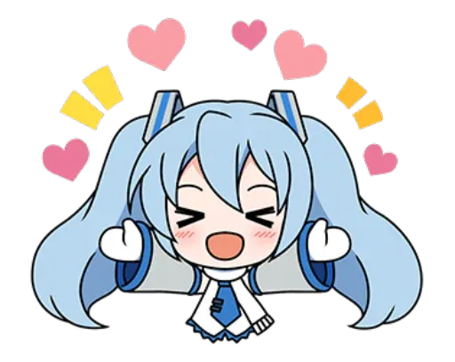 Hatsune Miku SNOW MIKU Collection - Sticker pack for Telegram