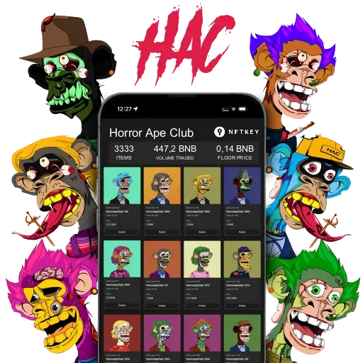 @horrorapeclub_official by @silcO420 - Sticker pack for Telegram