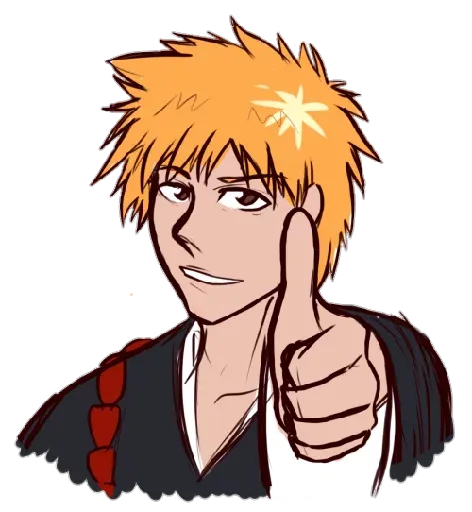 Ichigo Kurosaki → Bleach - Sticker pack for Telegram