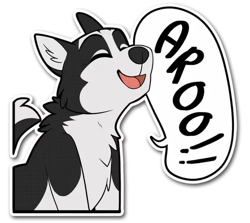 Kane Husky - Sticker pack for WhatsApp