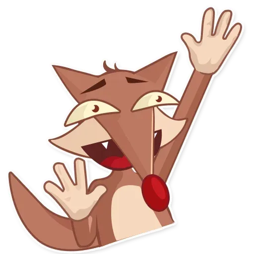 Wild coyote "Rudy" - Sticker pack for WhatsApp