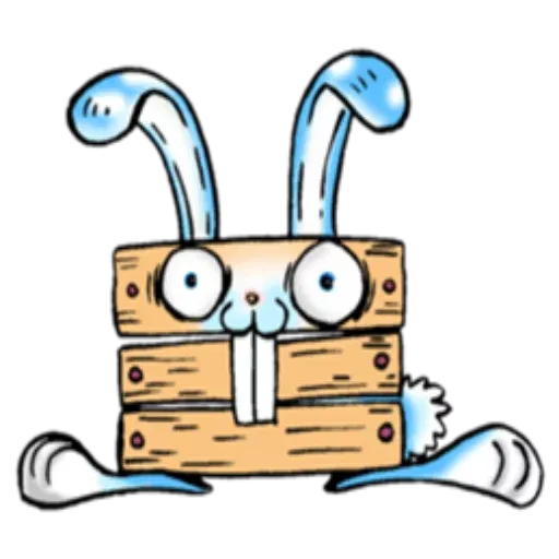 Box Bunny @StikerDi - Sticker pack for Telegram