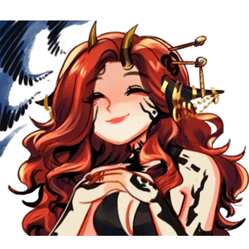 Леди Лили - @tg_sticks - Sticker pack for Telegram