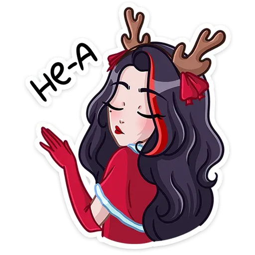 Новогодняя Лилит (@TgSticker) - Sticker pack for Telegram
