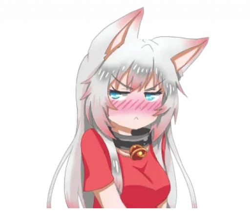Lily – Tsundere Neko - Sticker pack for WhatsApp