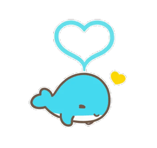 Cute little whale - Sticker pack for Telegram