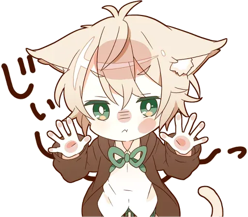NEKOMIMI boy sticker :: @line_stickers - Sticker pack for Telegram