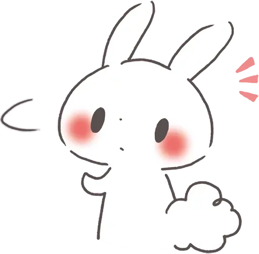 Rabbit sticker set :: @line_stickers - Sticker pack for WhatsApp