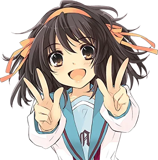 The Melancholy of Haruhi Suzumiya :: @line_stickers - Sticker pack for ...