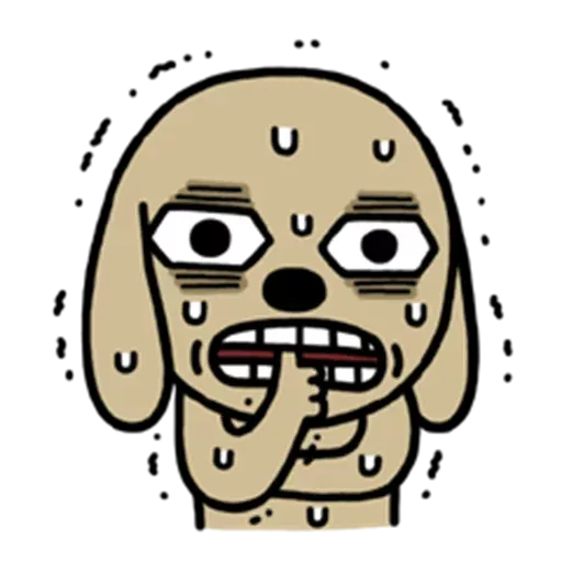 Brown Dog by Lou C. Fur - Sticker pack for WhatsApp
