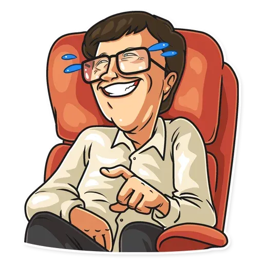 Bill Gates - Sticker pack for WhatsApp