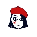 Mime Girl - Sticker pack for WhatsApp