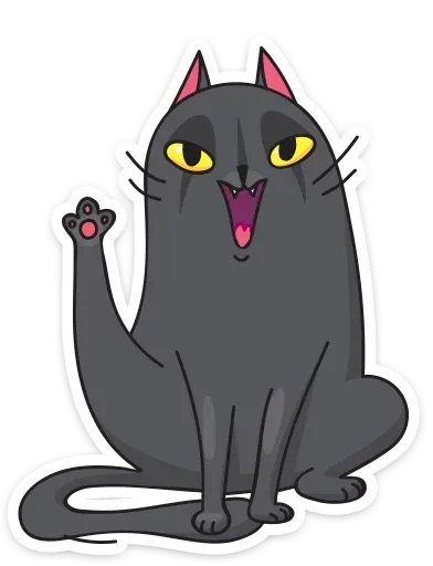 Misty👉 @Stickergram (by Yulia Khartsyzova) - Sticker pack for Telegram