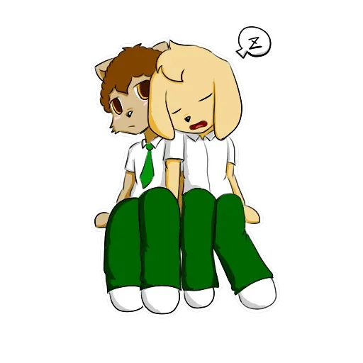 Natalie & Calvin - Sticker pack for Telegram