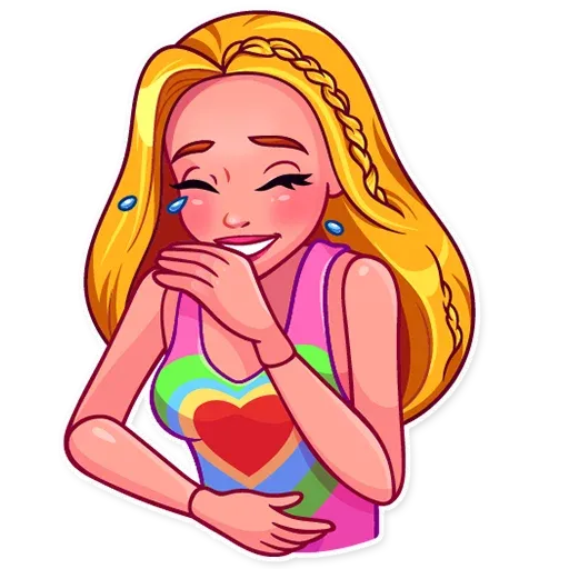 Pink Doll - Sticker pack for WhatsApp