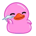 Pink Duck - Compilations of Whatsapp Stickers
