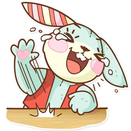 Plush Baby Bunny - Sticker pack for Telegram