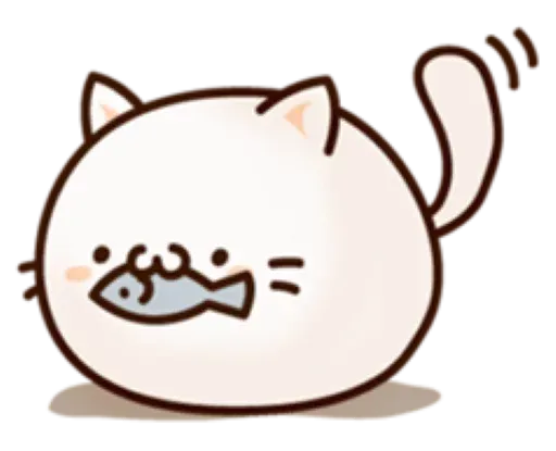 Round and Pretty Cat - Sticker pack for WhatsApp