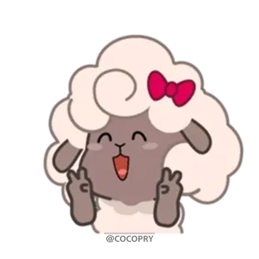 Sherly Cute Sheep☺️@MochaStickers - Sticker pack for WhatsApp