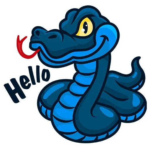 Blue_Snake - Sticker pack for WhatsApp
